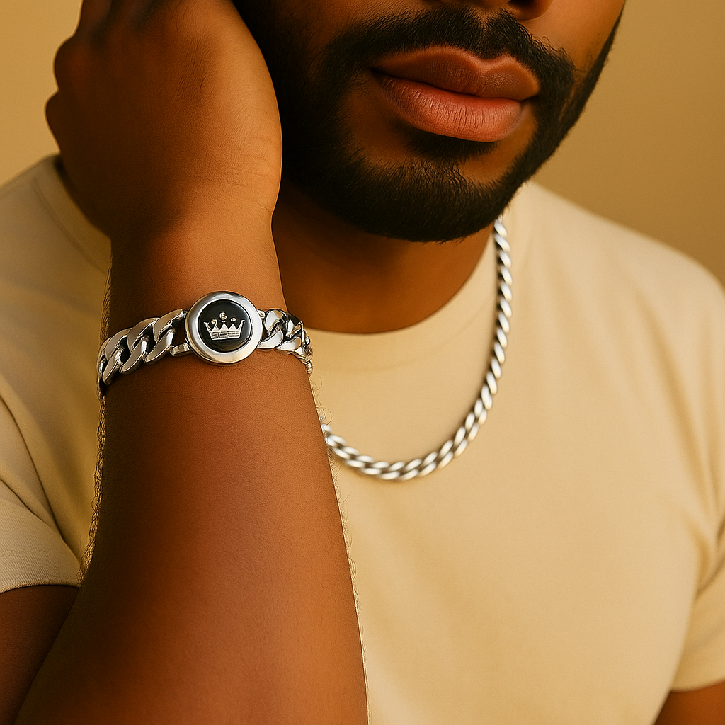 Cuban Link Chain & Cuban Kings bracelet heavy set. Exclusive combination for Men Made in USA ...