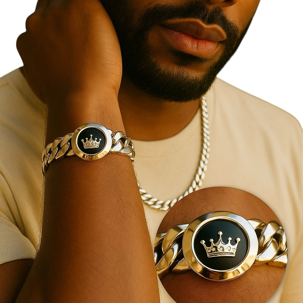 Cuban Link Chain & Cuban Kings bracelet heavy set. Exclusive combination for Men Made in USA ...
