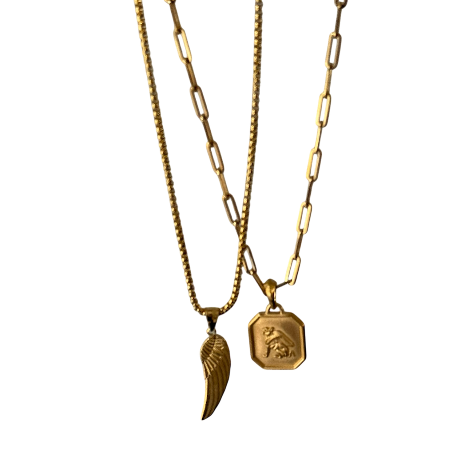 Gold Royalty Double Pendant Set – Klassic Statement