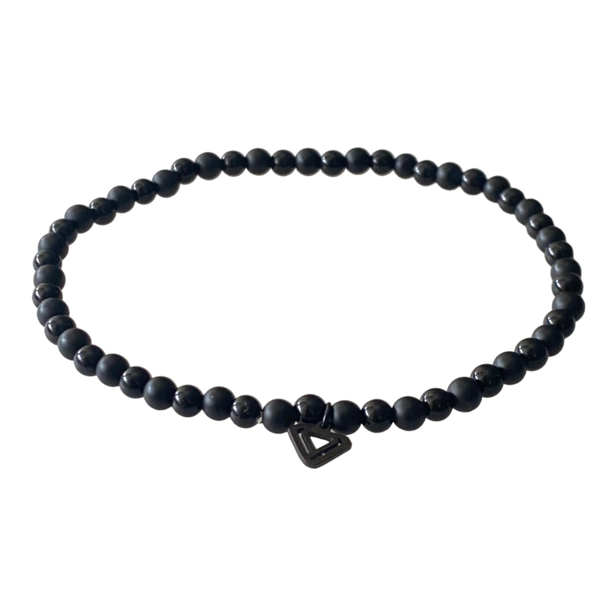 Mens bracelets set. Black Onyx Rectangular Shaped Macrame Bracelet – Klassic Statement