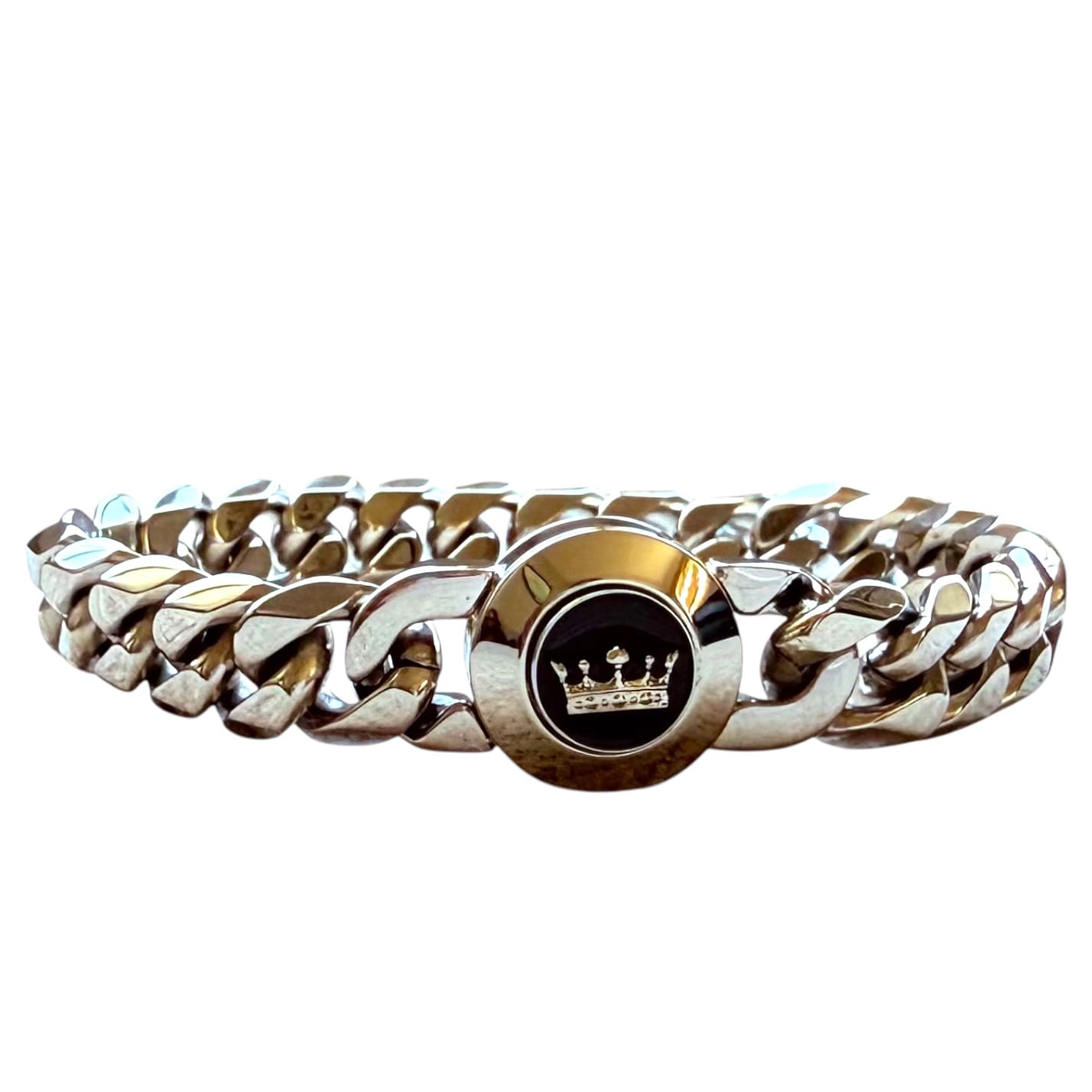 Heavy Silver Stainless Steel Flat Cuban Link Kings Bracelet – Klassic Statement