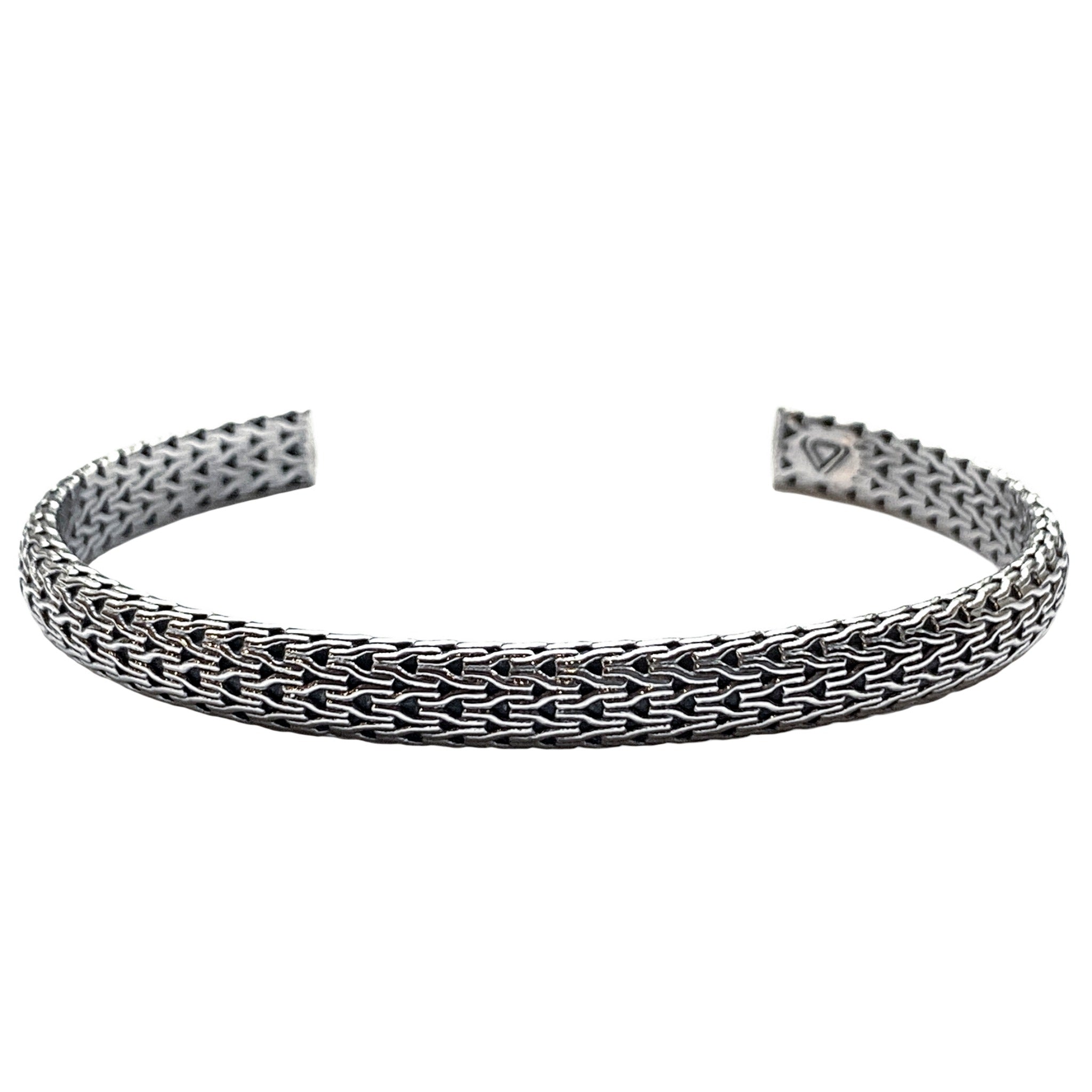 Snake Cuff Bracelet. Stainless Steel Serpent Wrap in Silver – Klassic Statement